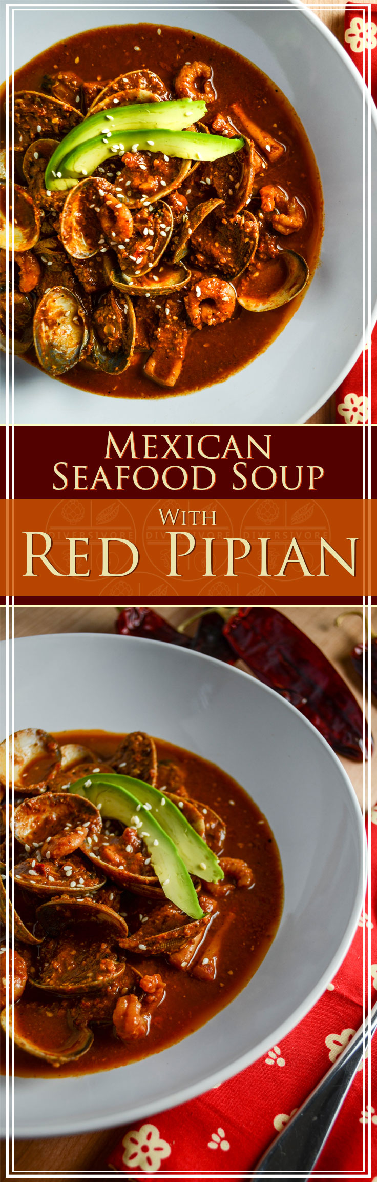 Mexican Seafood in Red Pipian Sauce
