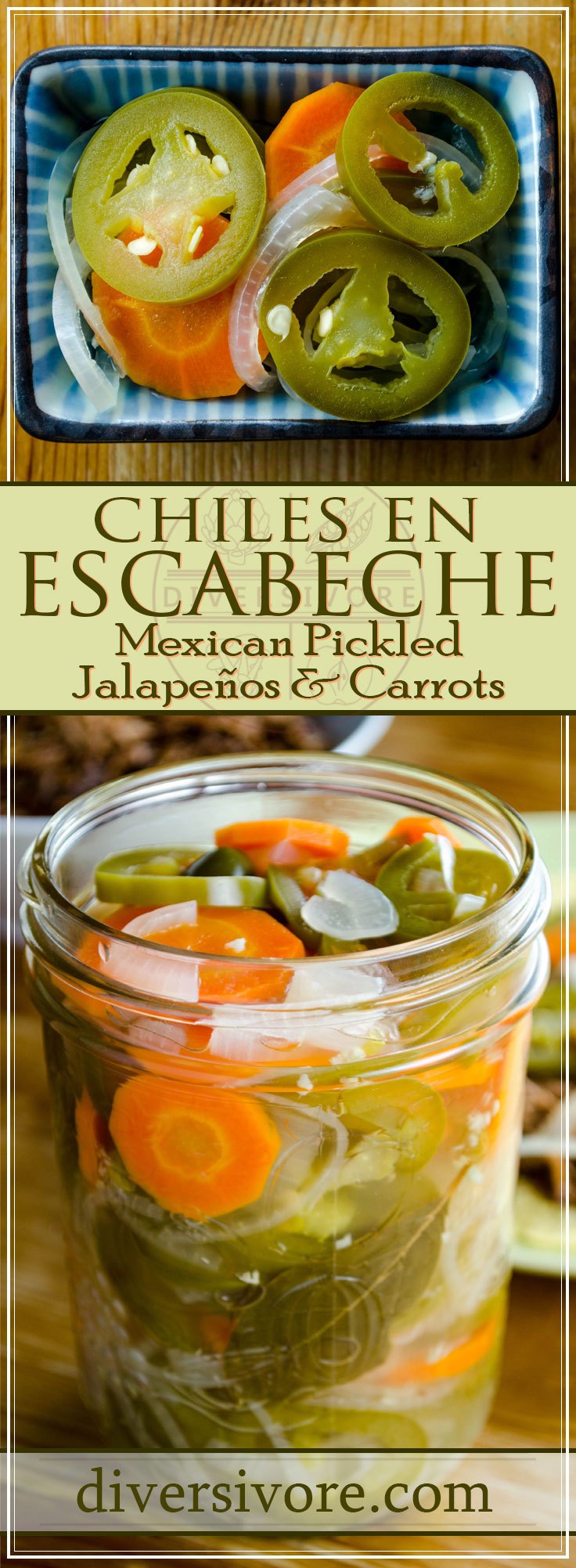 Quick-Pickled Jalapeños & Carrots (Chiles en Escabeche) - diversivore